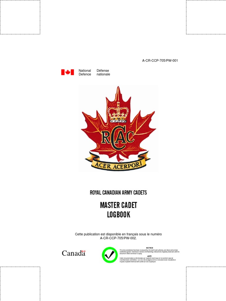 Master Cadet Logbook | PDF | Cadet | Leadership