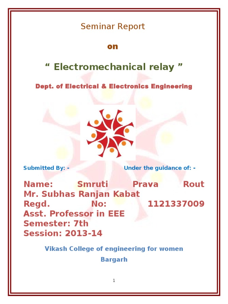 Electromechanical Relay Pdf Relay Electric Arc