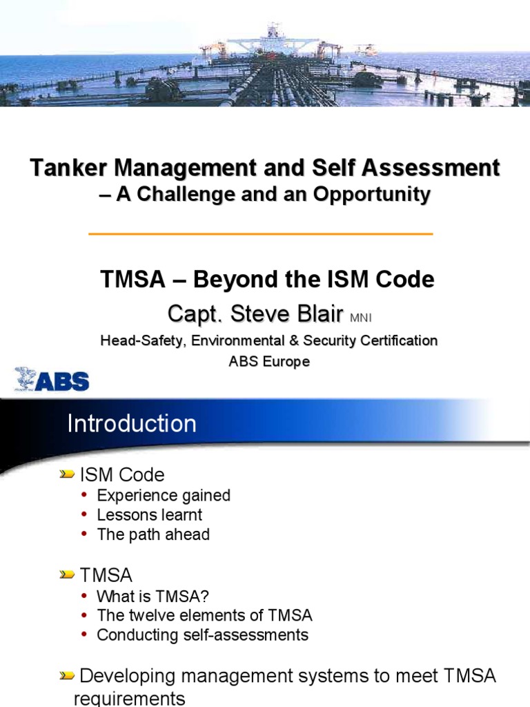 Tanker Management and Self Assessment | PDF | Performance Indicator ...