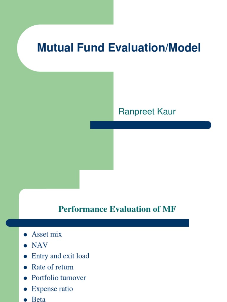 Mutual Fund Model | PDF