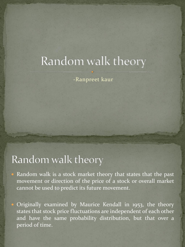 Random Walk | PDF | High Frequency Trading | Financial Markets