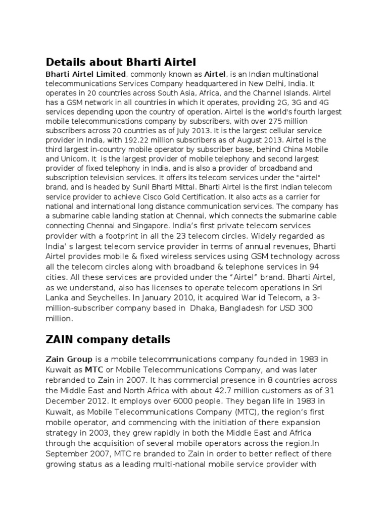 Zain PPT Final | PDF | Electronics | Telecommunications