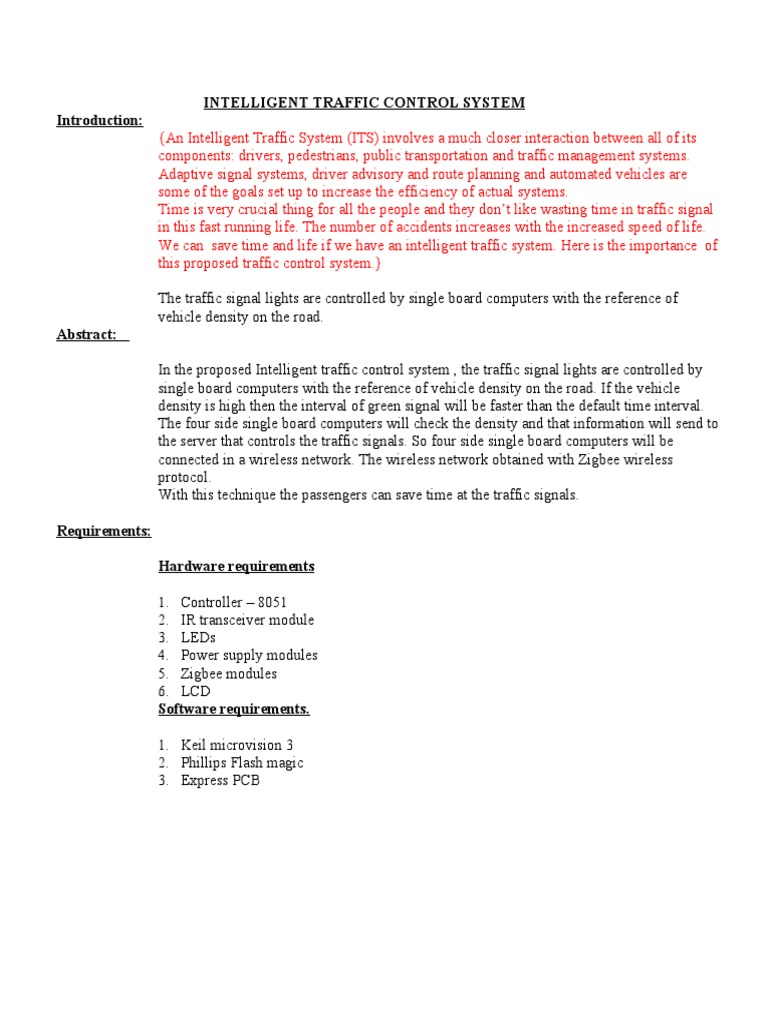 Its Traffic Control Pdf