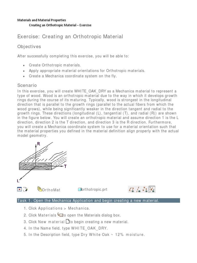 61 - Creating An Orthotropic Material | PDF | Dialog Box | Wood