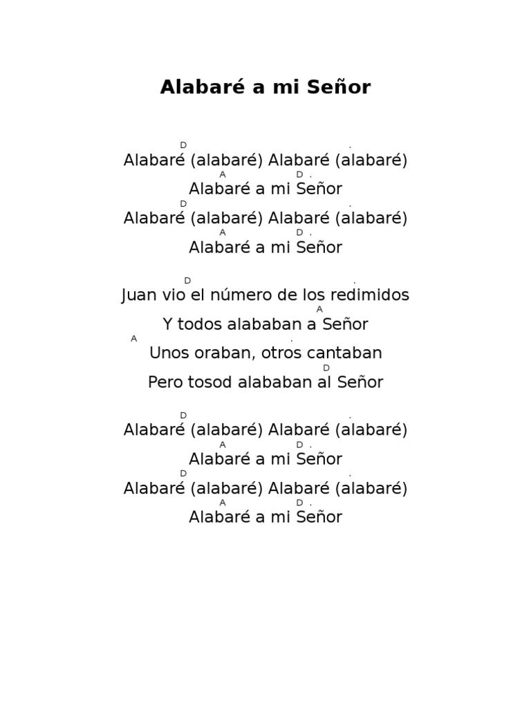 Alabaré a mi Señor