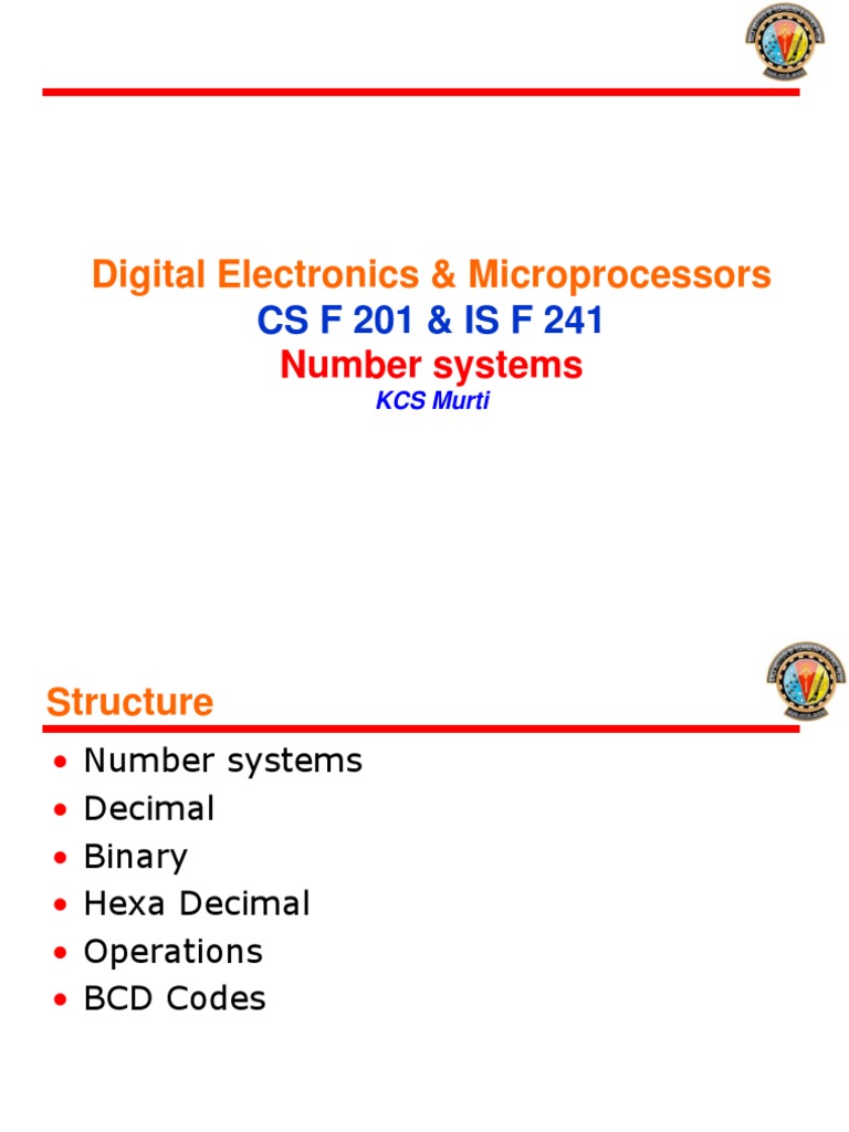 L1 - Number Systems | PDF | String (Computer Science) | Byte