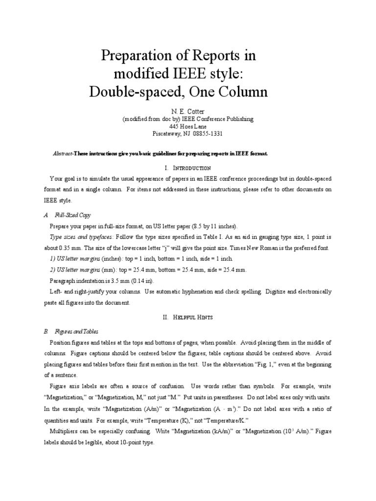 IEEE Template 1col 2sp | PDF | Typefaces | Bracket