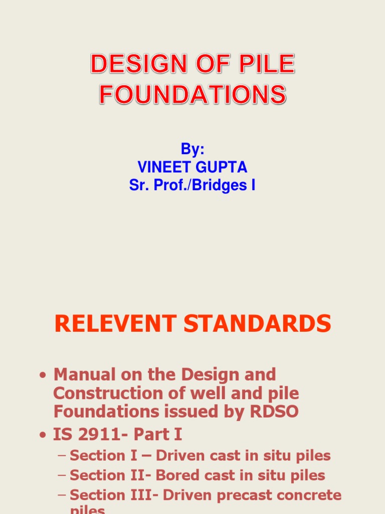 A Pile Design | PDF | Deep Foundation | Structural Load