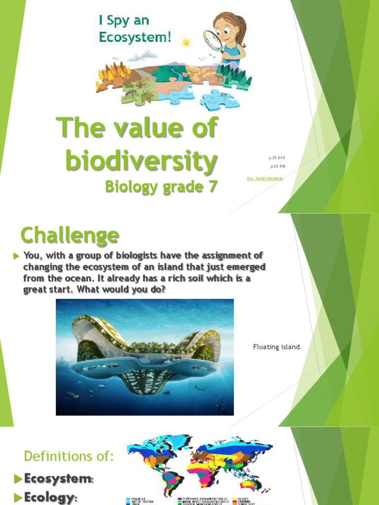 Grade 7 Biodiversity Challenge | PDF