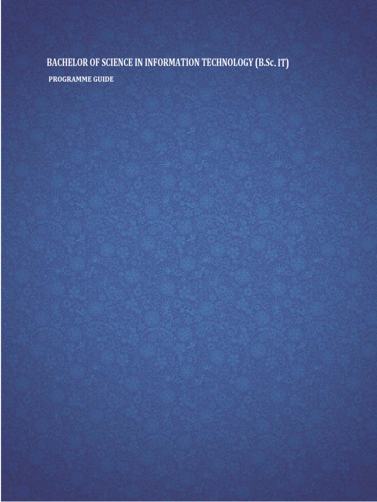 B.SC Information Technology Syllabus | PDF | Class (Computer ...