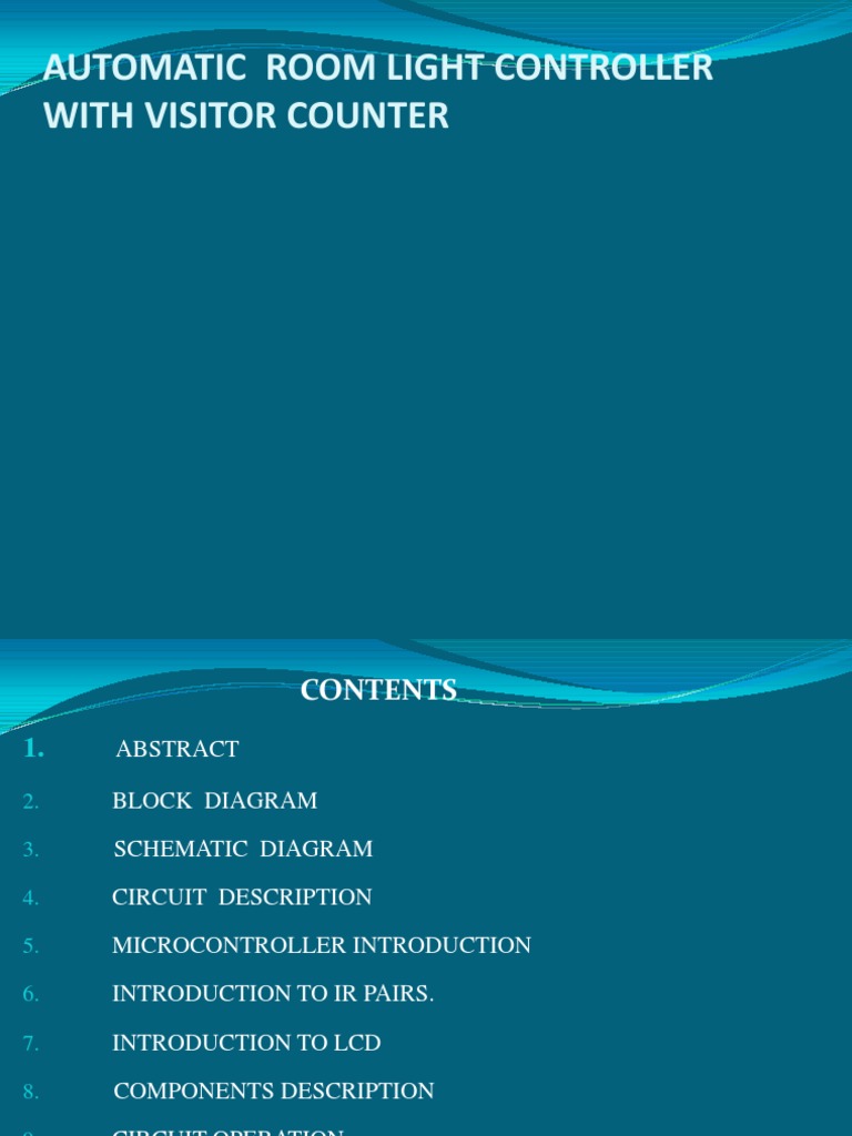 Automatic Room Light Controller. | PDF | Rectifier | Infrared