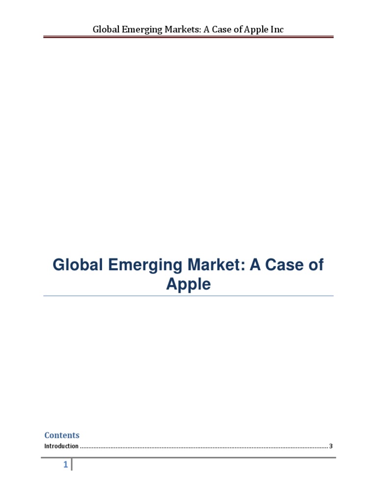 Apple Global Strategy | PDF | Apple Inc. | Globalization