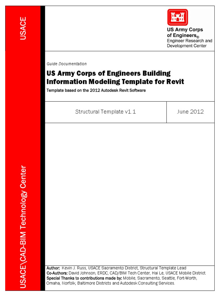Guide - USACE Revit2012 Template Struc v1.1 | PDF | Deep Foundation ...