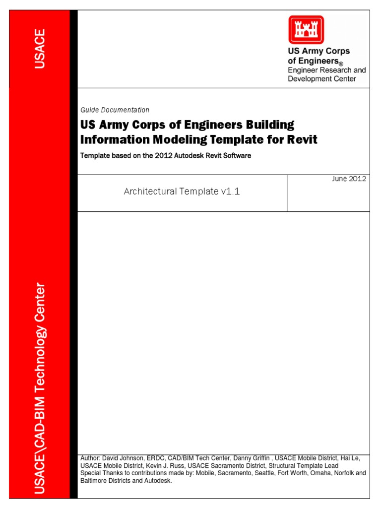 Guide - USACE Revit2012 Template Arch v1.1 | PDF | Autodesk Revit ...