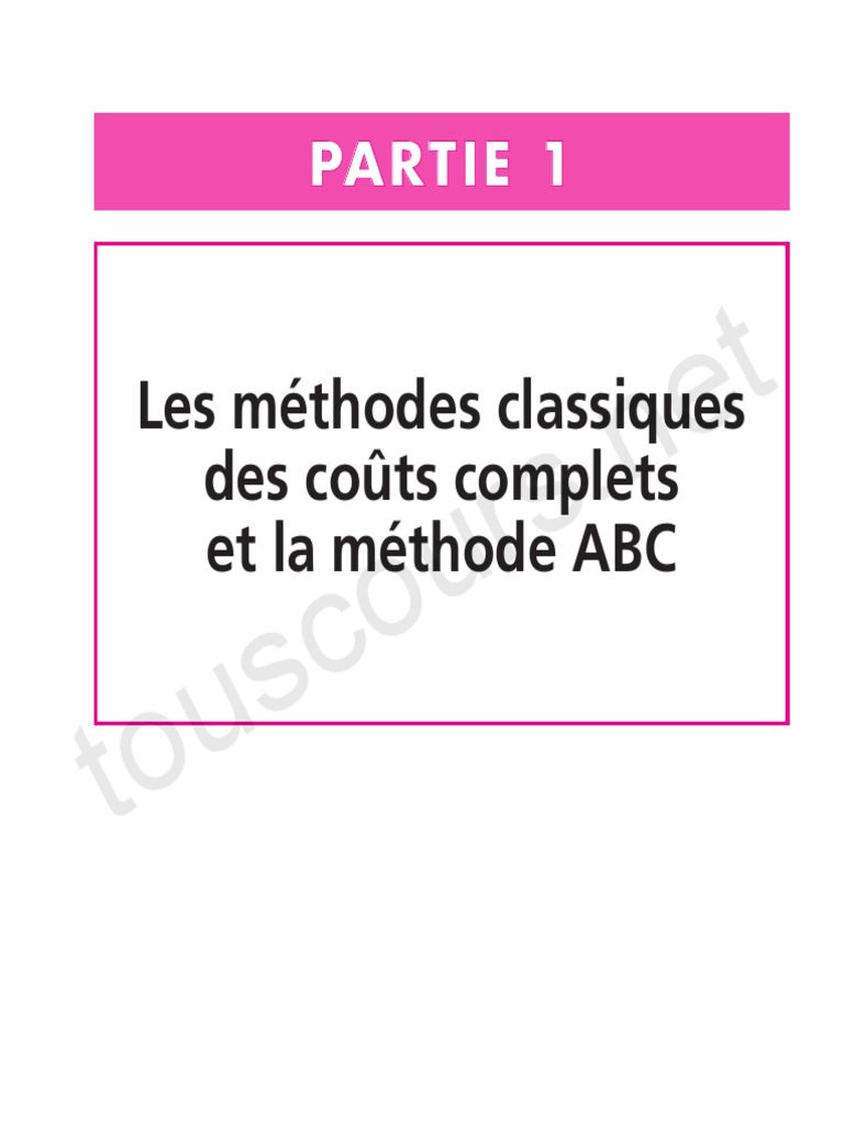 Comptabilité Analytique - Exercices Corrigé: Methode Classique Vs ...