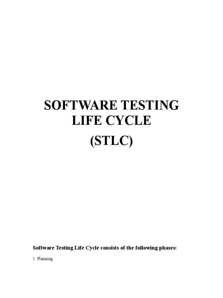 Software Testing Life Cycle | PDF | Software Testing | Software Bug