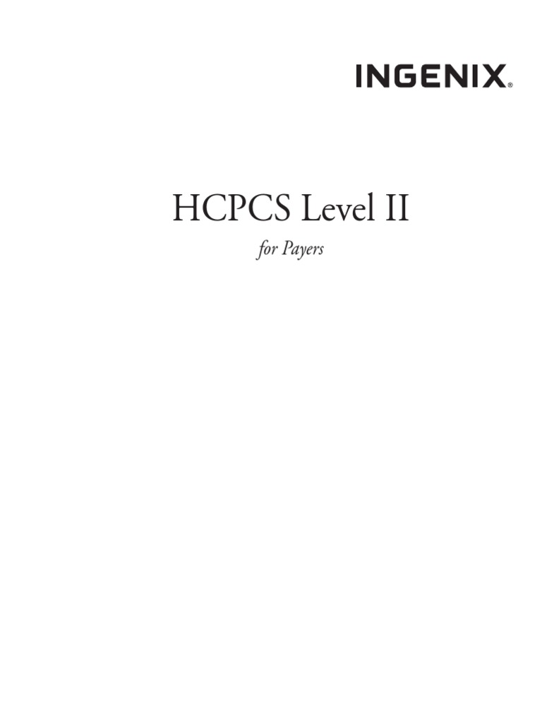 HCPCS Level II For Payers | PDF | Medicare (United States ...