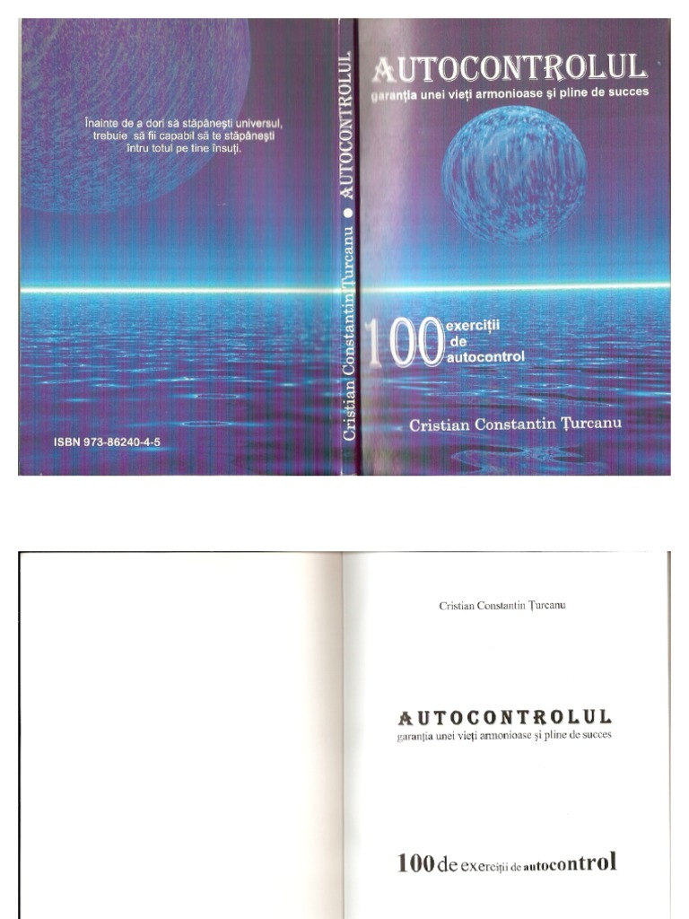 Autocontrolul Cristian Constantin Turcanu | PDF