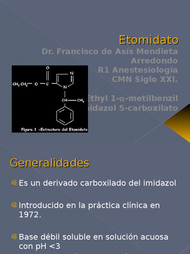 Etomidato | PDF | Ácido gamma-aminobutírico | Farmacología