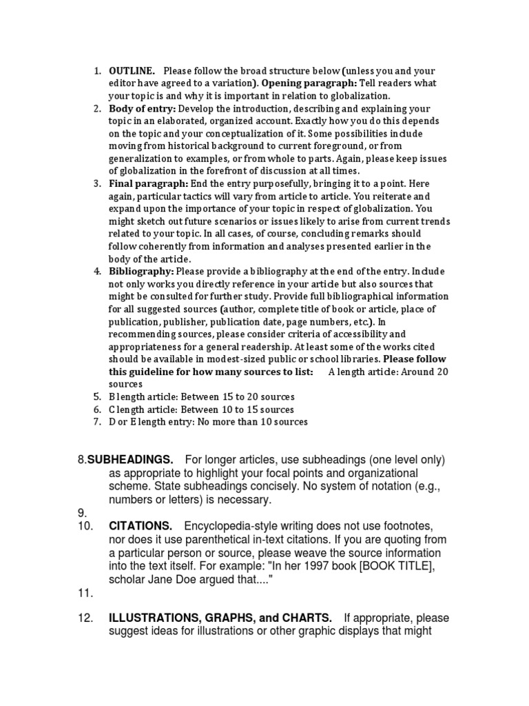 Globalization Topic Outline Guide | PDF | Citation | Writing