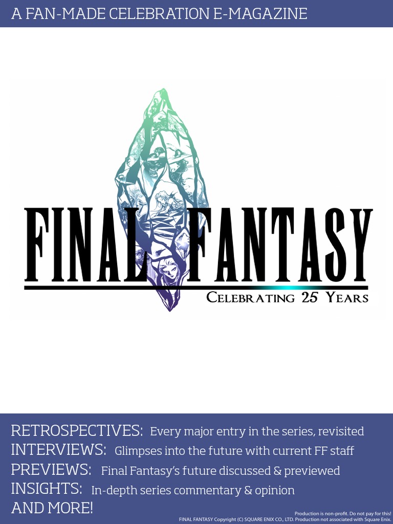 Final Fantasy 25th Anniversary | PDF | Final Fantasy | Square Enix