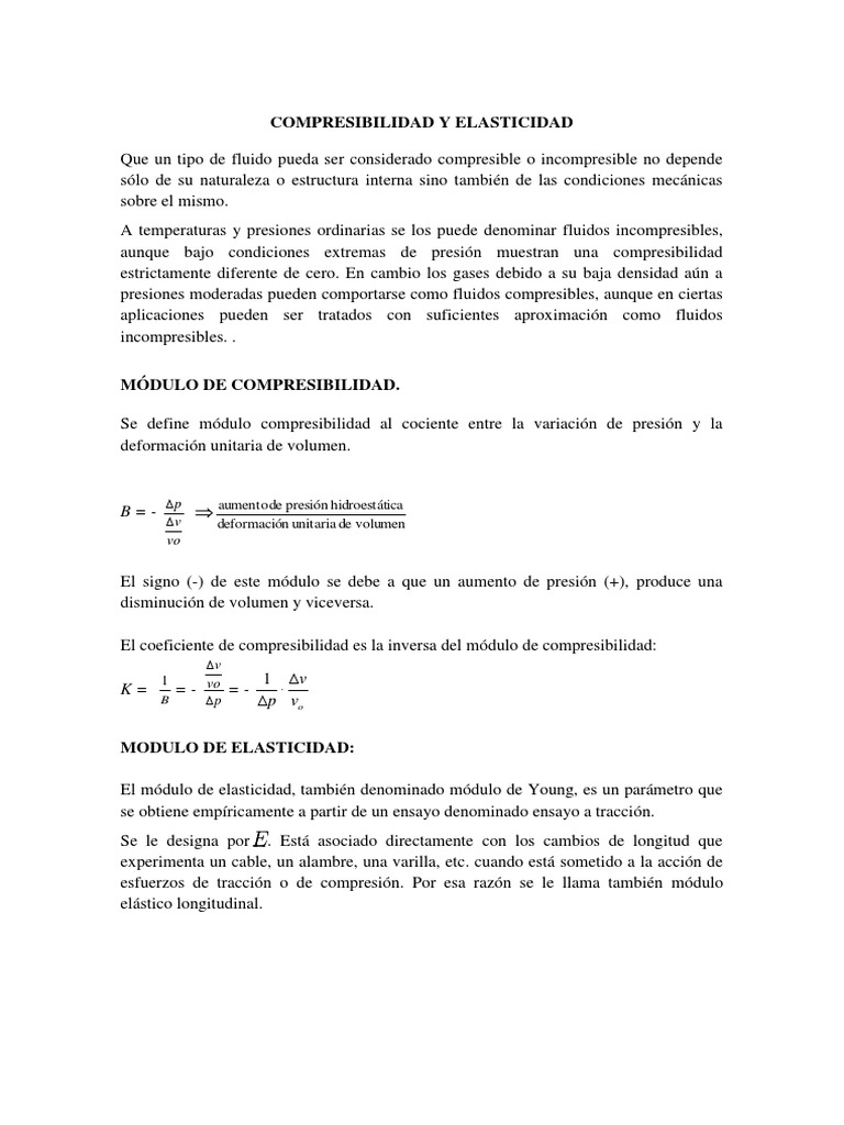Compresibilidad | PDF