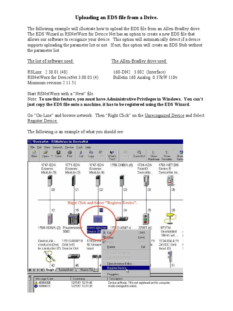 Uploading An EDS File From A Drive | PDF | Parameter (Computer Programming) | Input/Output