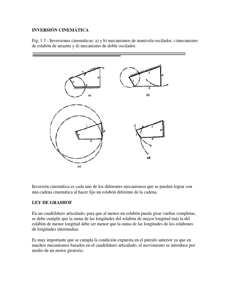 Inversion Cinematica | PDF | Cinemática | Geometría