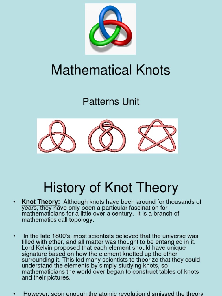 Mathematical Knots - Laughridge | PDF | Geometric Topology | Teaching ...