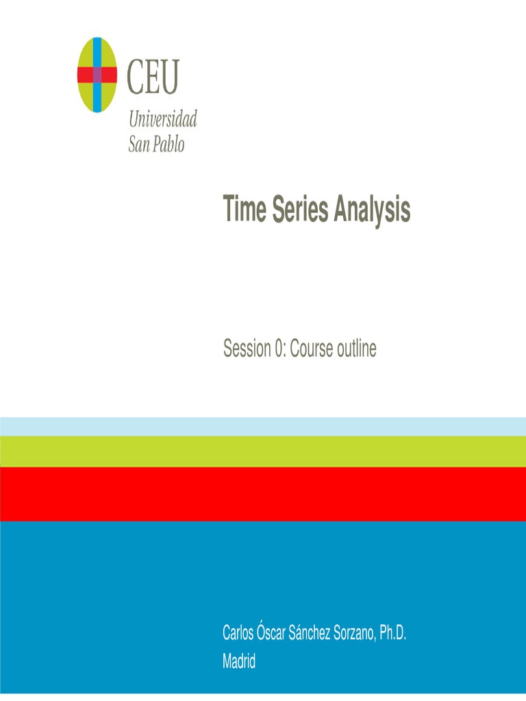 Time Series Analysis Course Outline | PDF | Time Series | Statistical ...