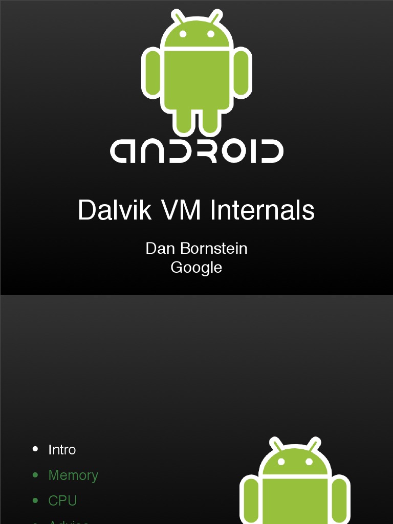 Dalvik VM Internals | PDF | Digital Technology | Computer Science