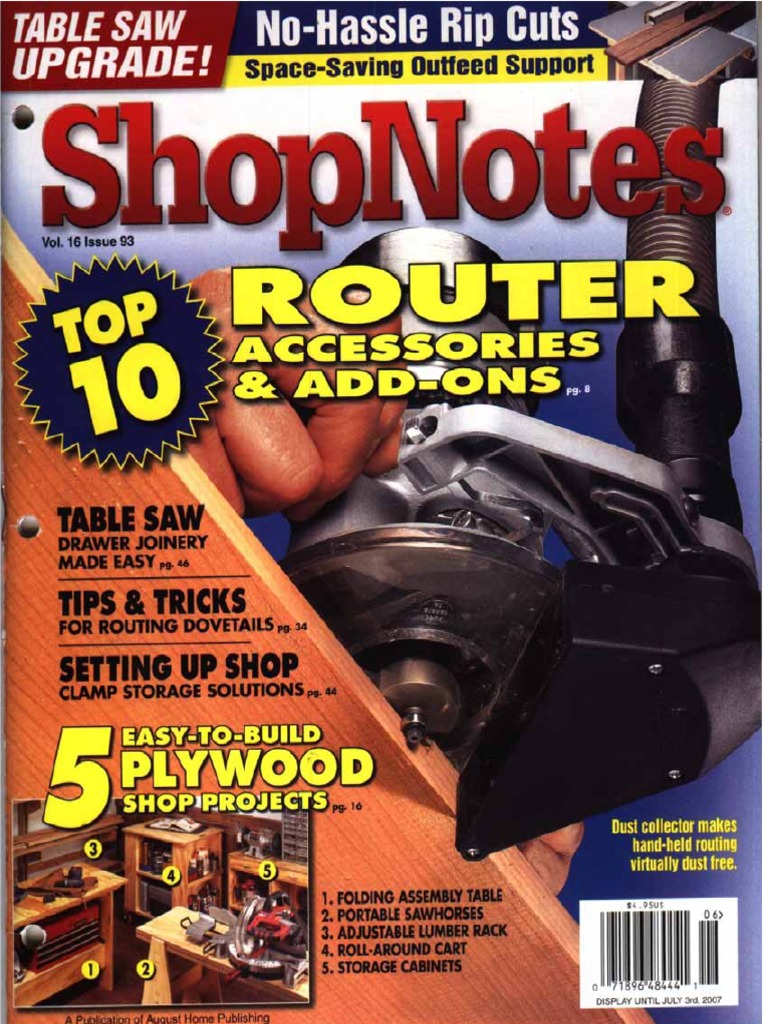 ShopNotes Issue 93 | PDF | Screw | Mechanical Engineering