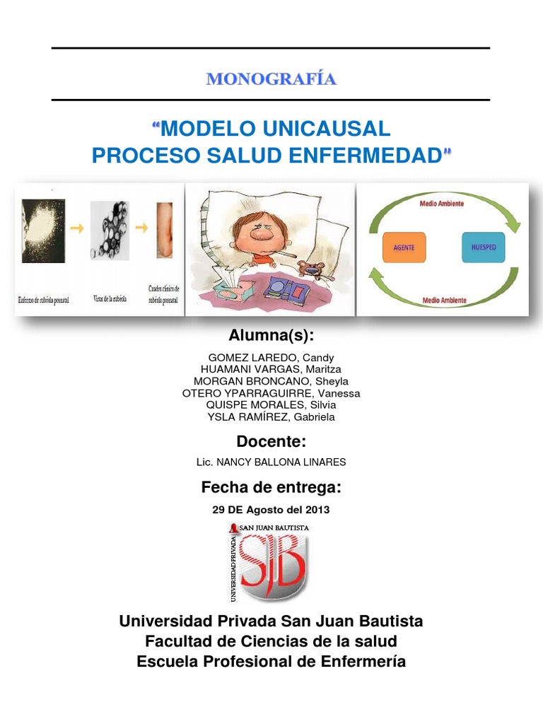 Modelo Unicausal Proceso Salud Enfermedad | Malaria | Medicina
