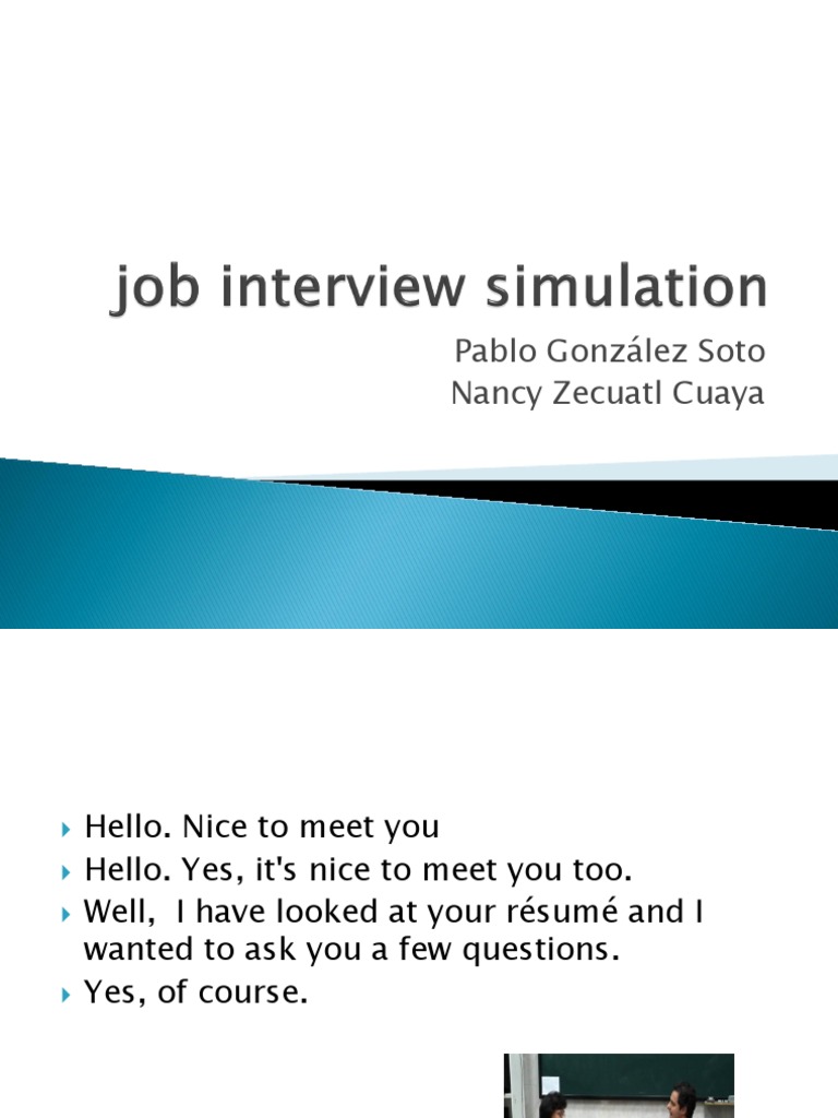 Job Interview Simulation | PDF | Career & Growth | Self-Improvement