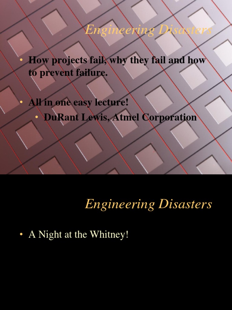 Engineering Disasters | PDF | Specification (Technical Standard ...