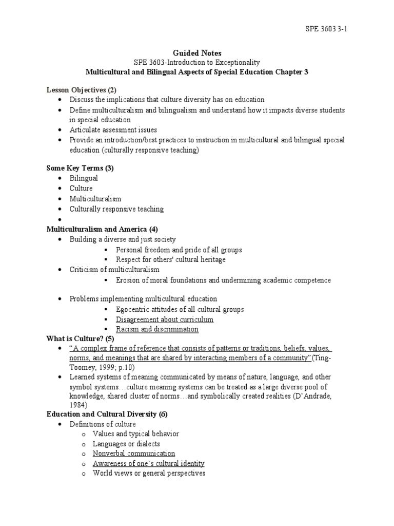 Guided Notes 3 Intro To Special Education | Special Education ...