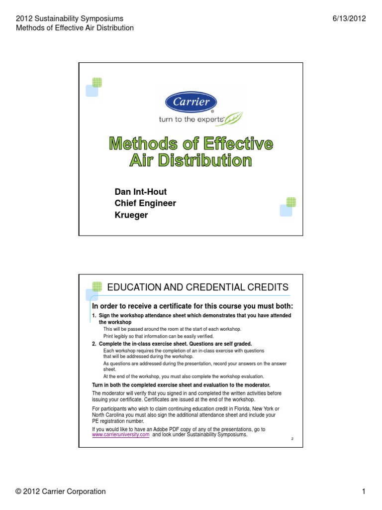 Methods of Effective Air Distribution June 13 2012 | PDF | Leadership ...