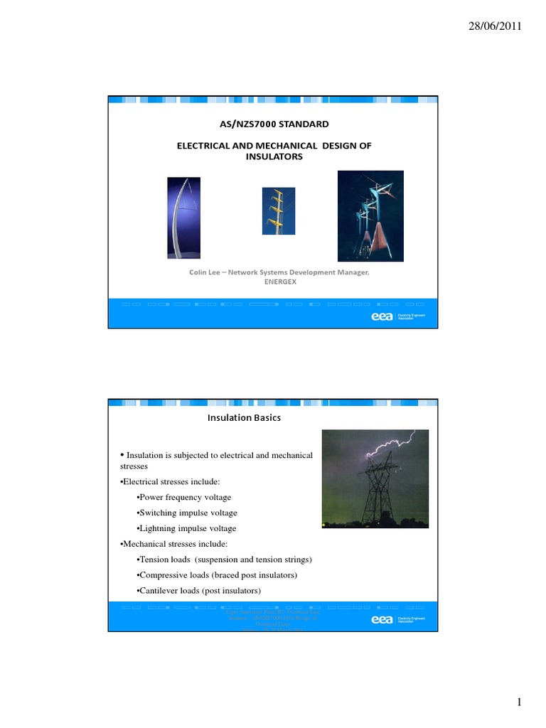 As/Nzs7000 Standard Electrical and Mechanical Design of Insulators ...