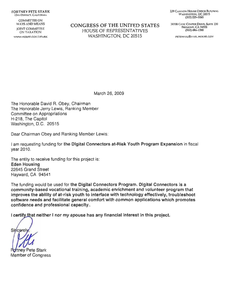 Earmark Request | PDF