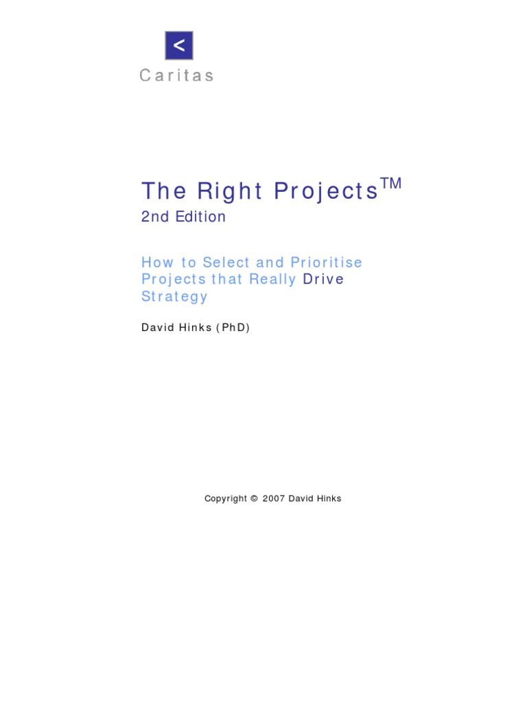 The Right Projects: TM 2nd Edition | PDF | Revenue | Business