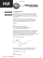 Greenshield's and Greenberg's Model | PDF | Traffic | Equations
