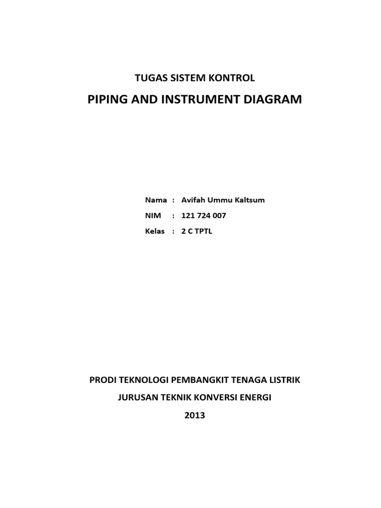 Piping and Instrument Diagram | PDF