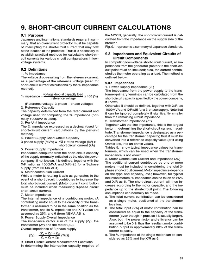 Calculating Short-Circuit Currents in Low-Voltage Electrical Systems | PDF | Electrical ...