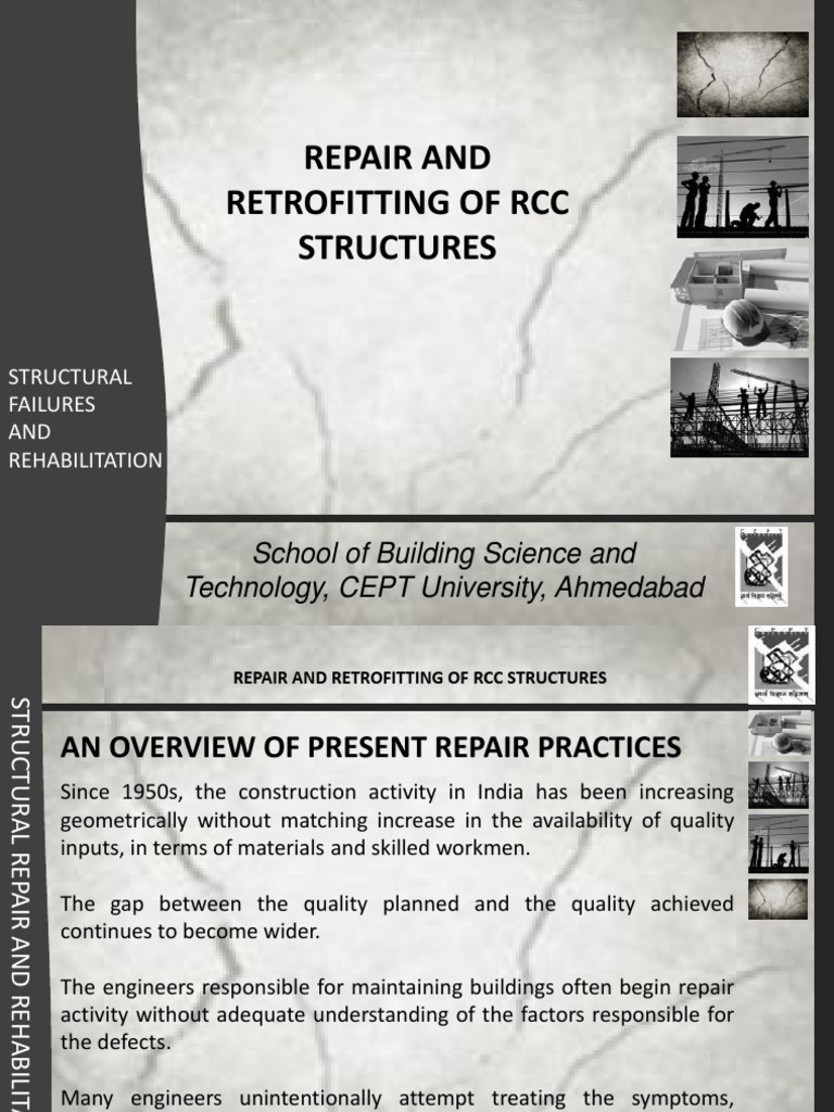 Group 3 Repair and Retrofitting of RCC Structures | Download Free PDF ...