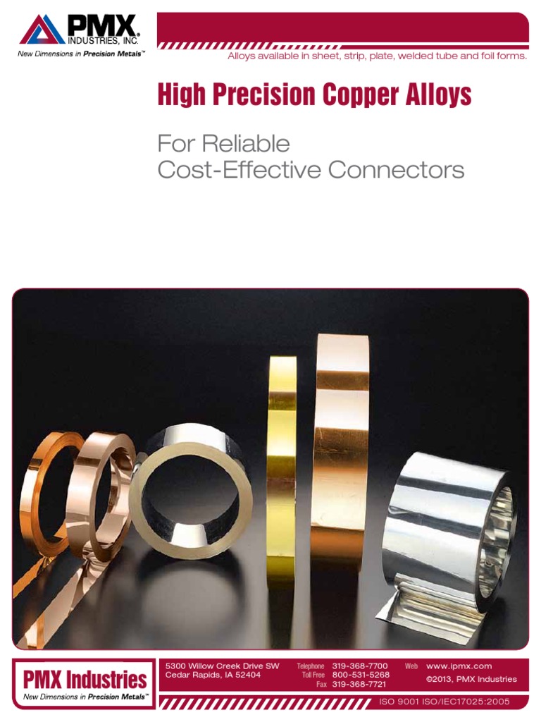 High Precision Copper Alloys: For Reliable Cost-Effective Connectors ...