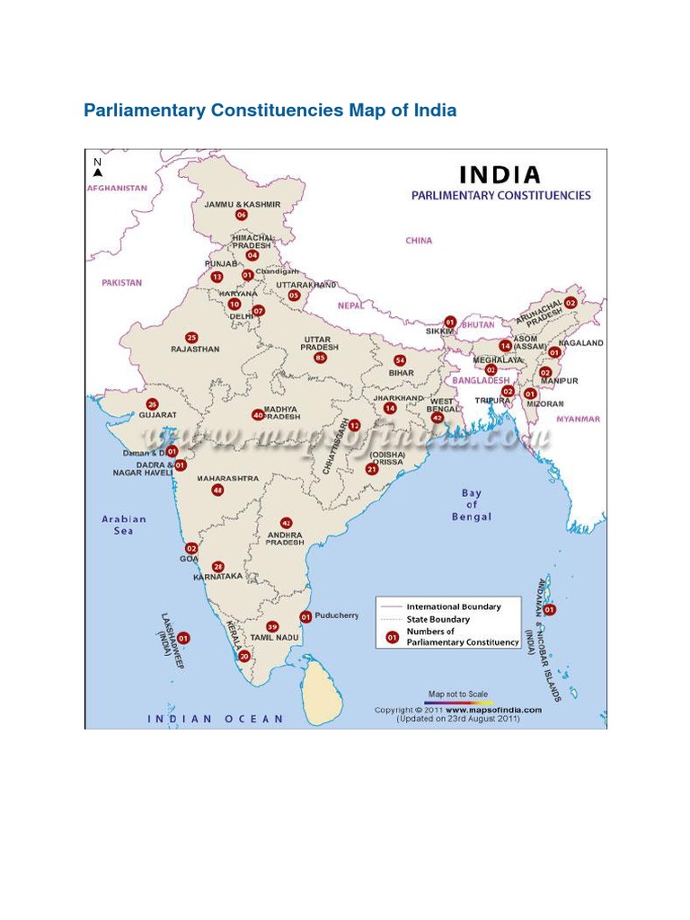 India Parliamentary Constituencies Map | PDF