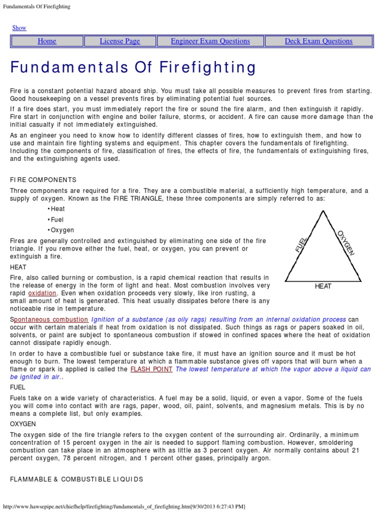 Fundamentals of Firefighting | PDF | Fires | Firefighting