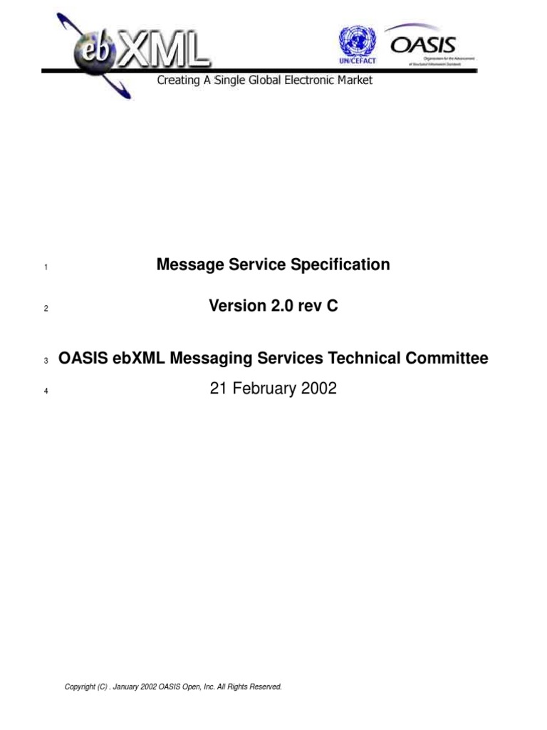 ebMS v2 0rev C | PDF | Soap | Communications Protocols