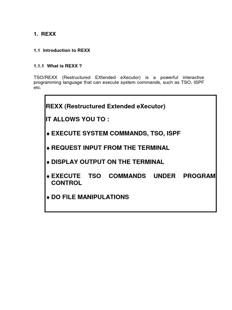 Rexx 2 Pdf Subroutine Control Flow