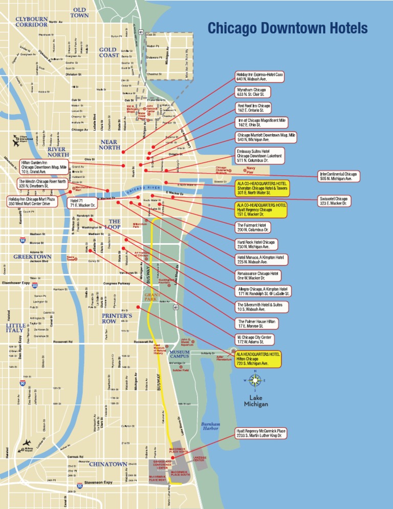 Chicago Hotels Map FINAL | PDF